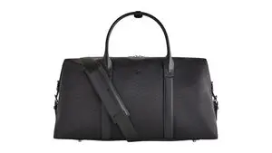 Kith Monogram Nylon Leather Duffle Bag - Black