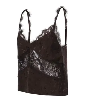 Pinko Lace Trim Camisole Top
