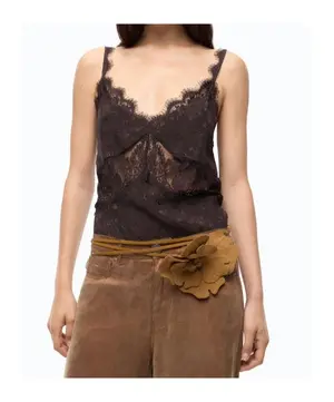 Pinko Lace Trim Camisole Top