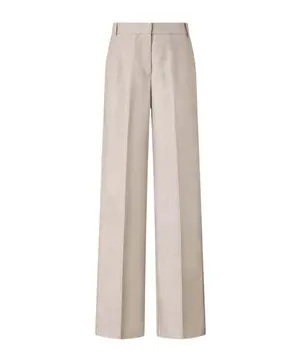Pinko Metallic Pressed-crease Trousers - Light Brown