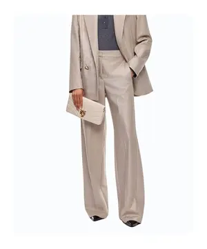 Pinko Metallic Pressed-crease Trousers