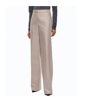 Pinko Metallic Pressed-crease Trousers