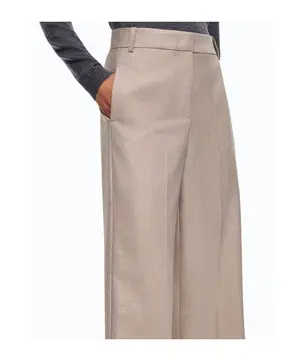 Pinko Metallic Pressed-crease Trousers