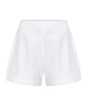Posse Perri Button-fastening Linen Shorts - Ivory