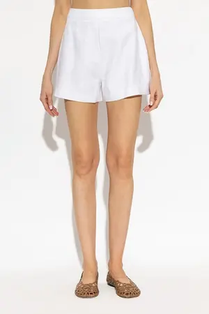 Posse Perri Button-fastening Linen Shorts - Ivory