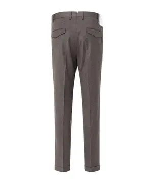 PT TORINO Pressed-crease Turned-up Trousers