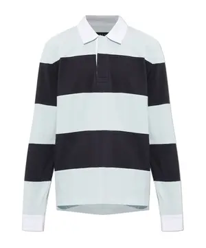 Rag & Bone Long-sleeved Striped Polo Shirt