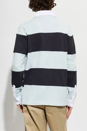 Rag & Bone Long-sleeved Striped Polo Shirt