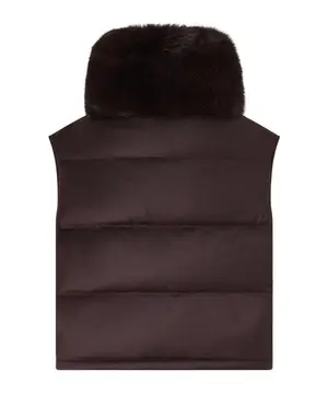 YVES SALOMON Short Fox Fur Vest