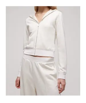 Gucci Cotton Silk Jersey Zip Sweatshirt