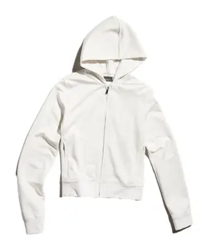Gucci Cotton Silk Jersey Zip Sweatshirt