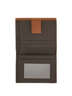 FERRAGAMO Gancini Hammered Leather Compact Wallet
