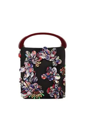 Dries Van Noten Borsa Micro Con Ricami E Manico In Resina