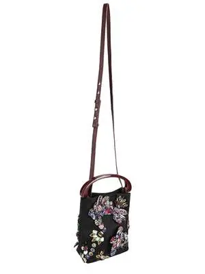 Dries Van Noten Borsa Micro Con Ricami E Manico In Resina