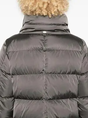 Herno Piumino A-shape In Raso E Lady Alternative Fur