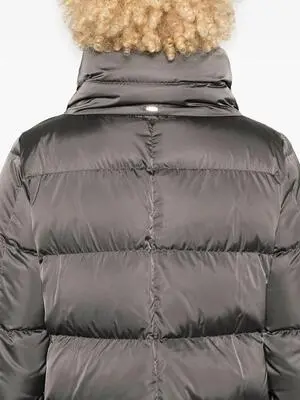 Herno Padded Down Jacket With Detachable Faux Fur Hood - Gray