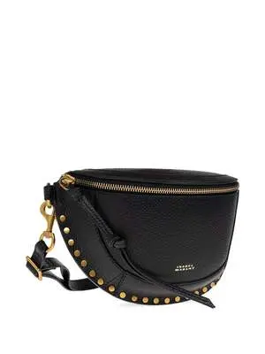 Isabel Marant Étoile Skano Hammered Leather Belt Bag With Studs