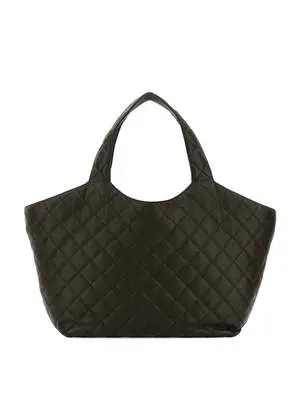 Saint Laurent Icare Medium Bag In Quilted Nappa - Green