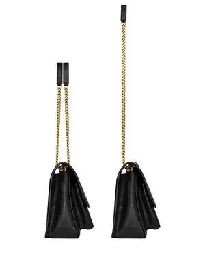 Saint Laurent Niki Medium Soft Bag In Vintage Leather - Black