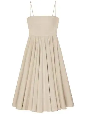 Givenchy Sliced Long Dress In Poplin