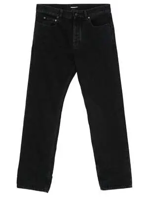 Saint Laurent Jeans Relaxed Fit Con Gamba Affusolata - Black