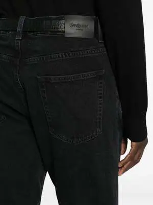 Saint Laurent Jeans Relaxed Fit Con Gamba Affusolata