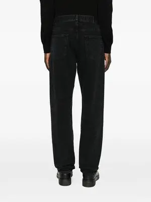 Saint Laurent Relaxed Fit Tapered Leg Jeans - Black
