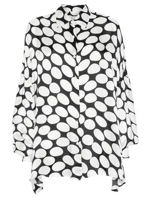 Dries Van Noten DRIES VAN NOTEN Polka Dot Viscose Shirt Black