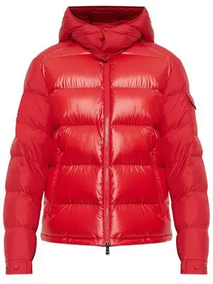 Moncler Maya Hooded Down Jacket - Red