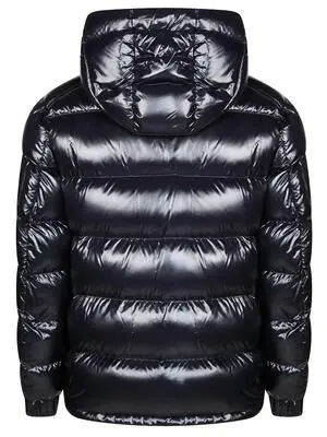 Herno Hooded Glossy Finish Down Jacket - Black