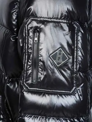 Herno Hooded Glossy Finish Down Jacket - Black