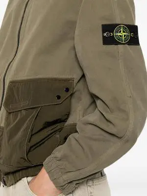 Stone Island Zip-up Overshirt - Green