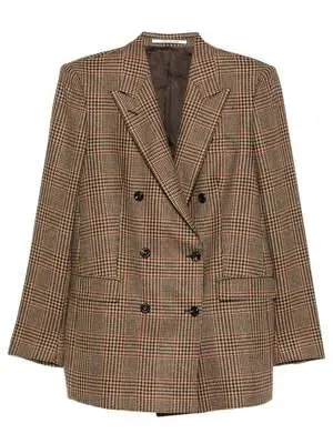 Tagliatore Blazer Jasmine Doppiopetto Motivo A Quadri - Brown