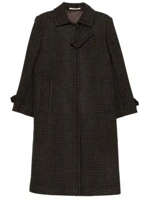 Tagliatore Cappotto Bethany In Lana Motivo Pied-de-poule - Brown