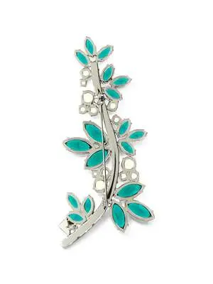 Prada Spilla In Metallo Con Cristalli
