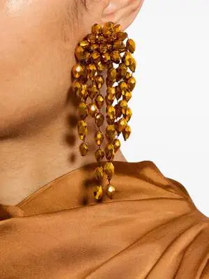 Isabel Marant Étoile Hanabi Beaded Pendant Clip Earrings - Multicolor