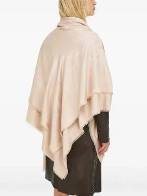FERRAGAMO Sl Pergamen Silk Jacquard Shawl