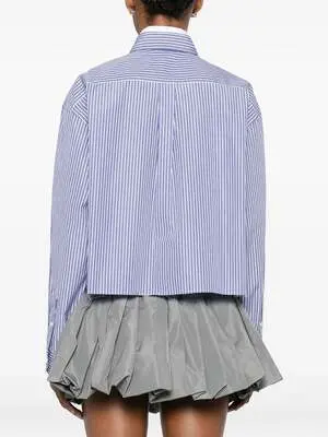 Miu Miu Micro Pinstripe Poplin Shirt