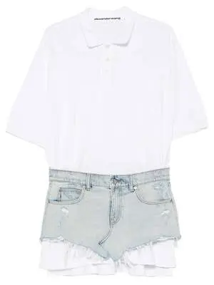 Alexander Wang Pre-styled Denim Polo Dress
