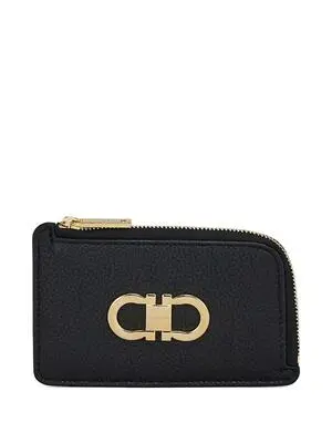 FERRAGAMO Card Holder With Coin Purse - Black