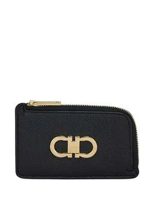 FERRAGAMO Card Holder With Coin Purse - Black