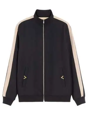 Valentino Garavani Nylon Sweatshirt With Vgold - Black
