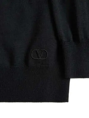 Valentino Garavani Wool Jumper With Vlogo Embroidery
