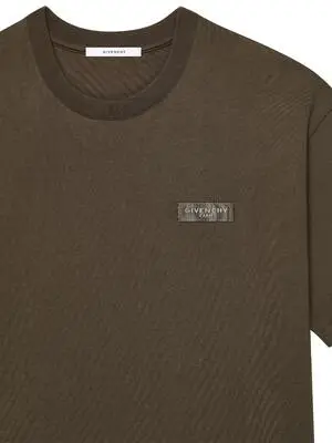 Givenchy Paris Gros Grain Cotton T-shirt - Brown