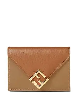 Fendi F-diamond Trifold Wallet - Brown