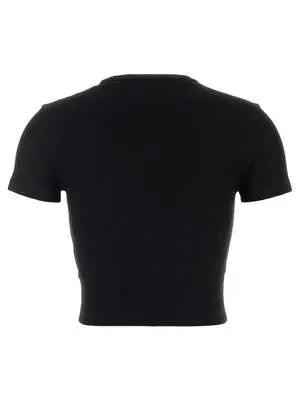 Fendi Lea Ribbed Logo-patch T-shirt