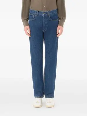 Valentino Garavani Vgold Denim Trousers - Blue