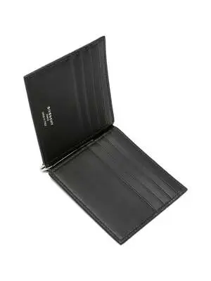 Givenchy Leather Bi-fold Card Case With Bill Clip