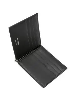 Givenchy Leather Bi-fold Card Case With Bill Clip
