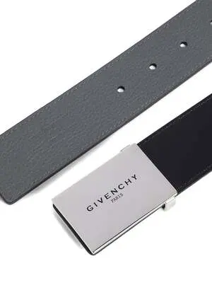 Givenchy Label Reversible Leather Belt
